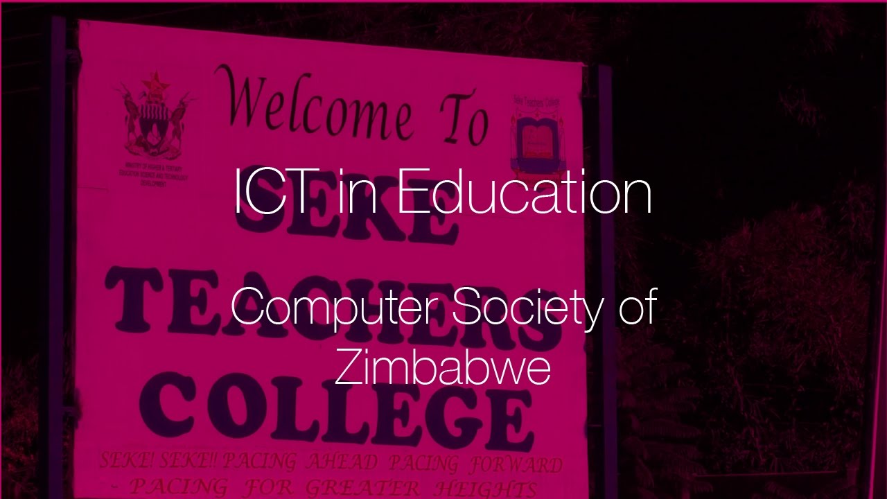 ICT in Education Pilot by Computer Society of Zimbabwe - YouTube