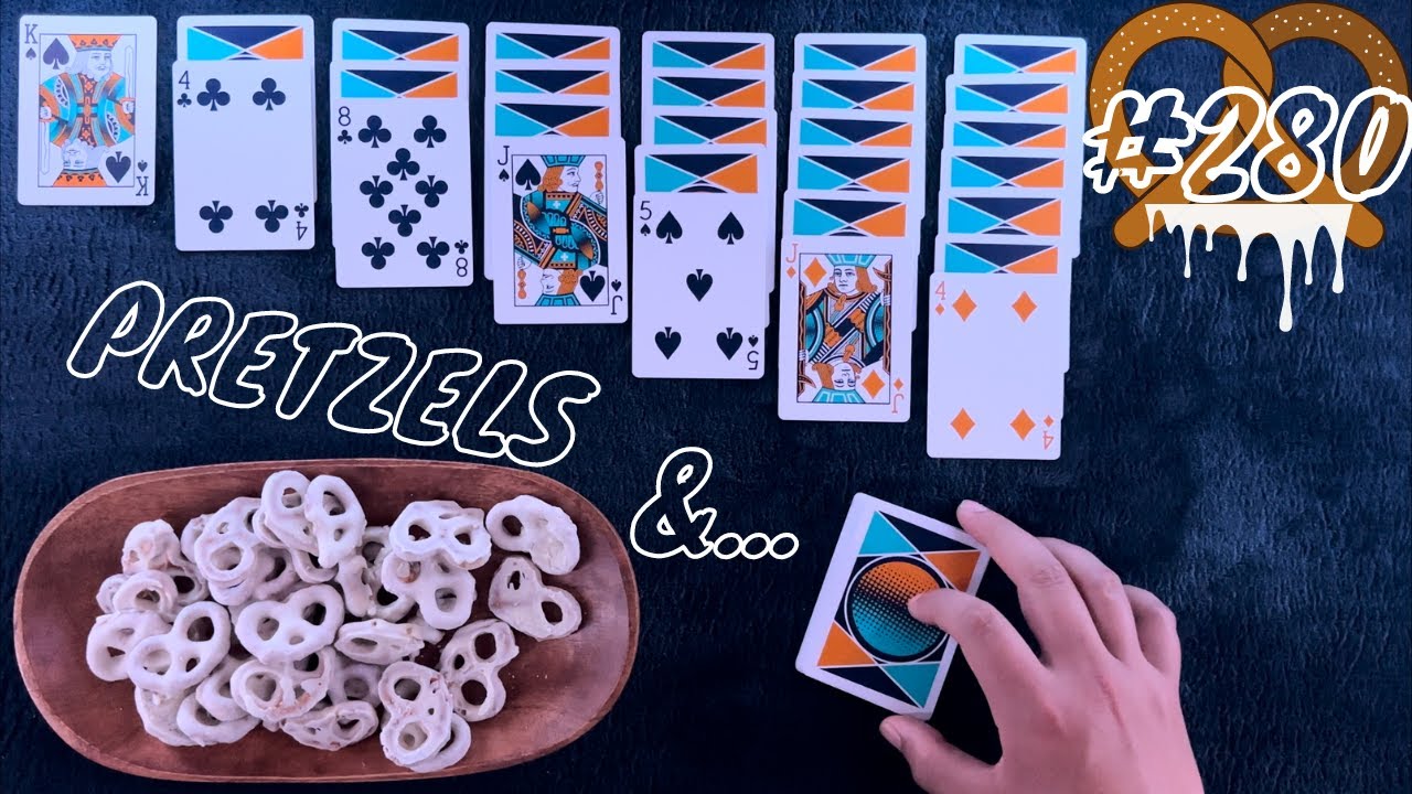 ASMR Snacks & Solitaire White Chocolate Covered Pretzels & The ...
