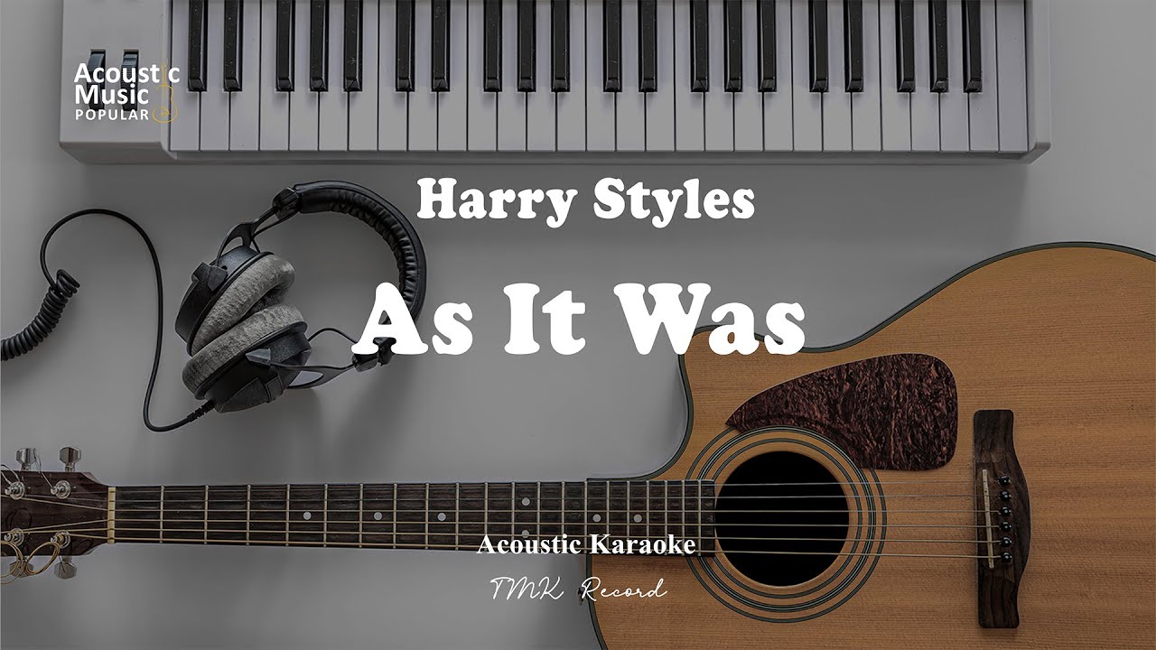 Harry Styles - As It Was (Karaoke and Lyric) - YouTube