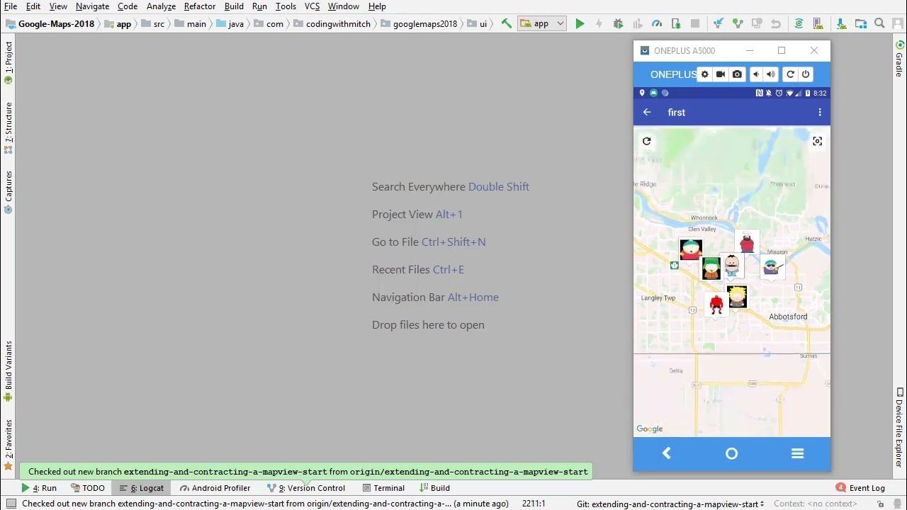 Extending and Contracting a MapView - YouTube