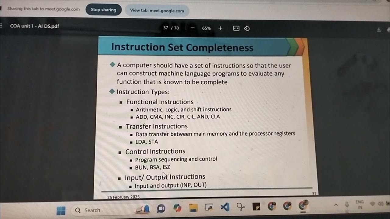 COA • Instruction Set Completeness - YouTube
