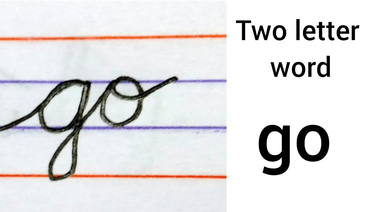 EP #10 - Two letter word "go" in cursive | LEARN EASILY - YouTube
