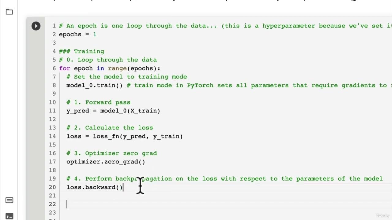 L.1.6.116: Writing Code for a PyTorch Training Loop - YouTube