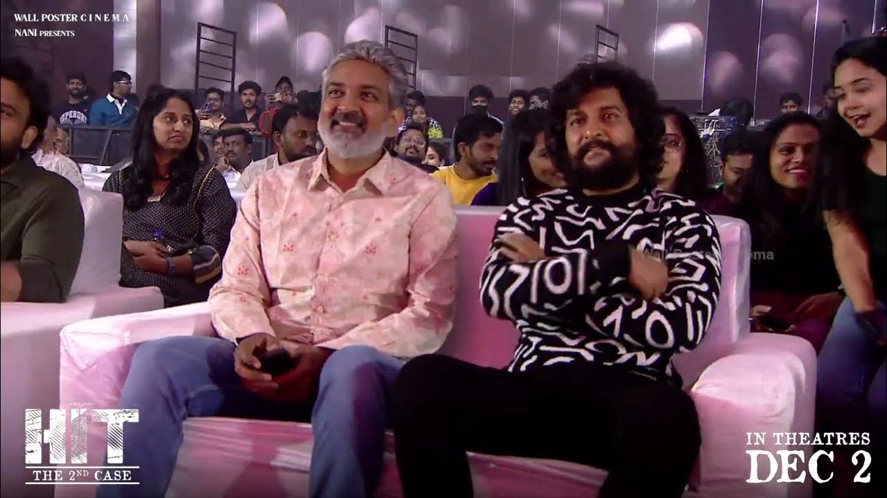 Director SS Rajamouli Entry @ HIT 2 Pre Release Event - YouTube