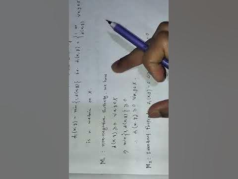 Lecture : 5 Chapter : Metric Spaces (Problems-1 on metric space) - YouTube