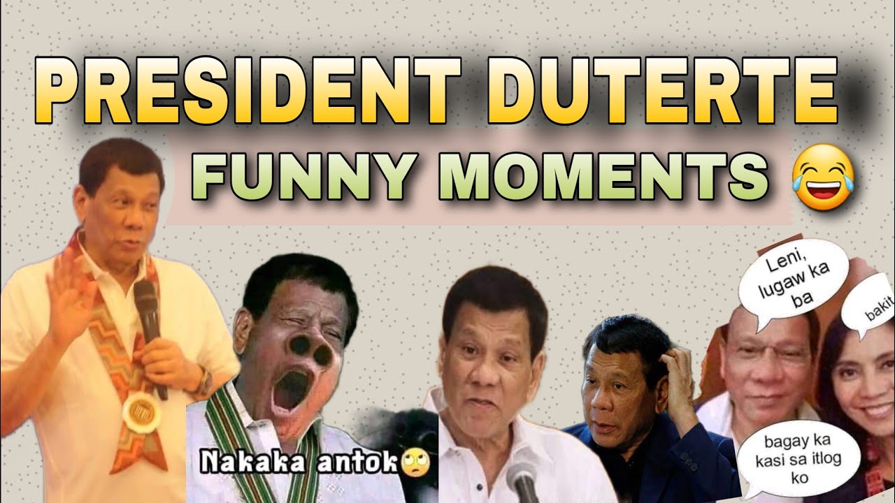 PRESIDENT DUTERTE FUNNY MOMENT PHILIPPINES - YouTube