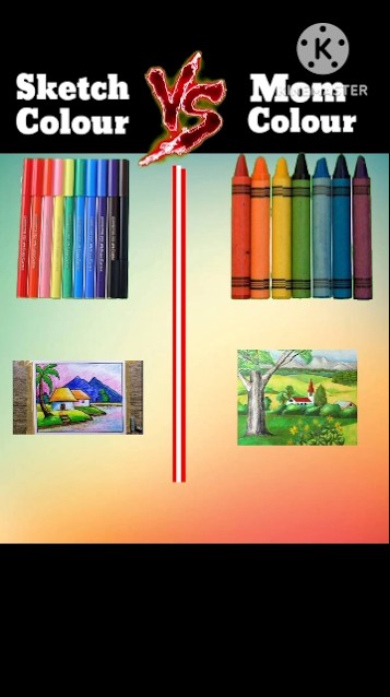 Sketch colour VS Mom colour comparison #viralvideo #shorts - YouTube