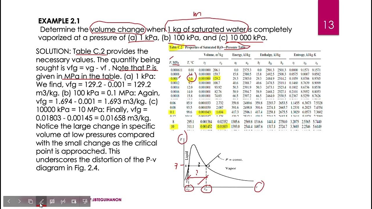 Thermodynamics_ pure substance problem solving exercise using steam table - YouTube