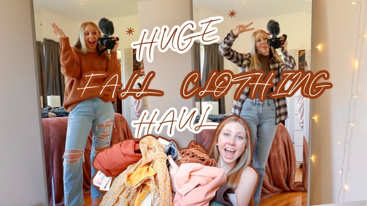 *Huge* Try-On Fall Clothing Haul! American Eagle, Goodwill, TJ Maxx ...