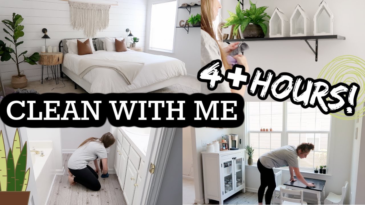 CLEAN WITH ME FOUR PLUS HOURS 2020 CLEANING MOTIVATION - YouTube
