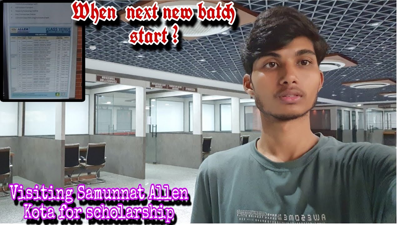 Samunnat for scholarship Allen coahing in jawaharnagar || Any Batch start or not ? #allen # ...
