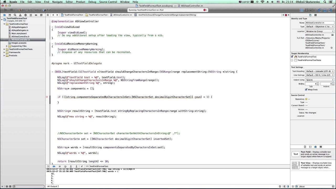 iOS Development Course Beginner - 28. UITextField Part 2 - YouTube