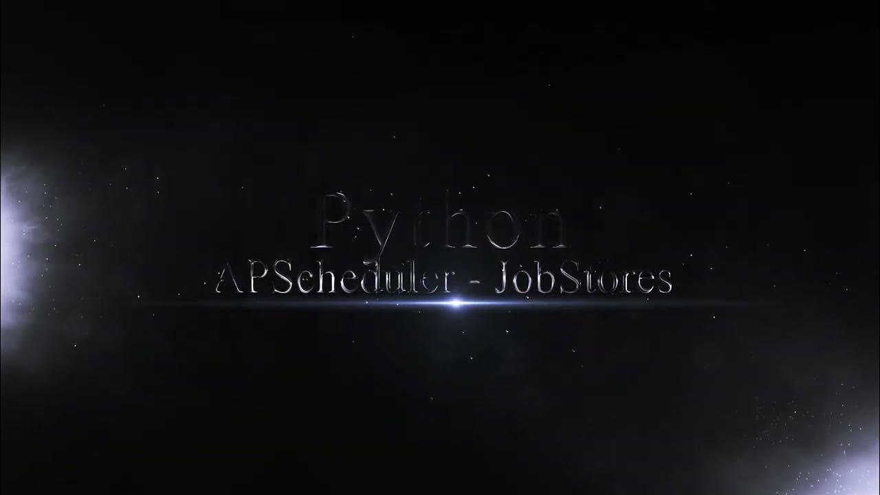 Pyhon - APScheduler - Redis jobstore - YouTube