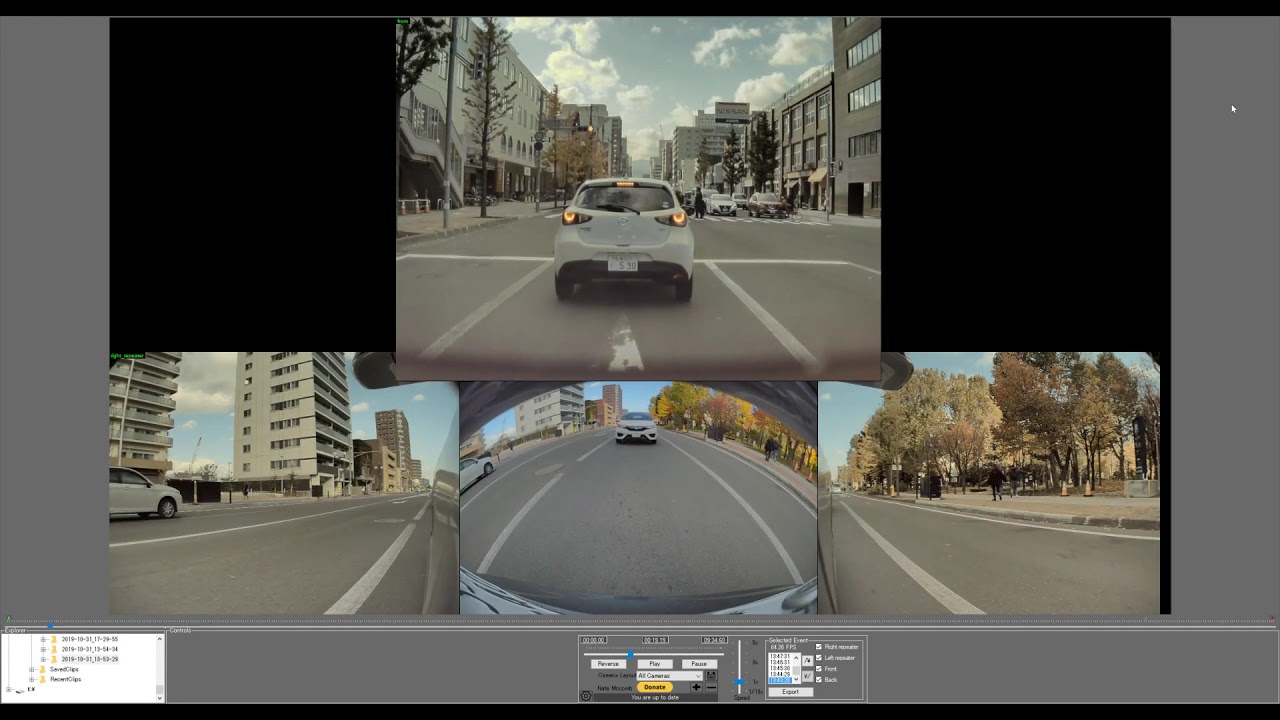 Tesla Model 3 the rear camera is also recorded with V10 - YouTube