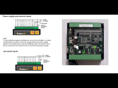 Configuración entradas en PNP / NPN del PLC Unitronics Vision 120 | Cap ...