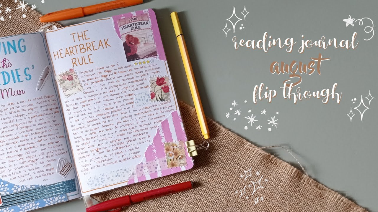 Reading journal: August - Flip through - YouTube