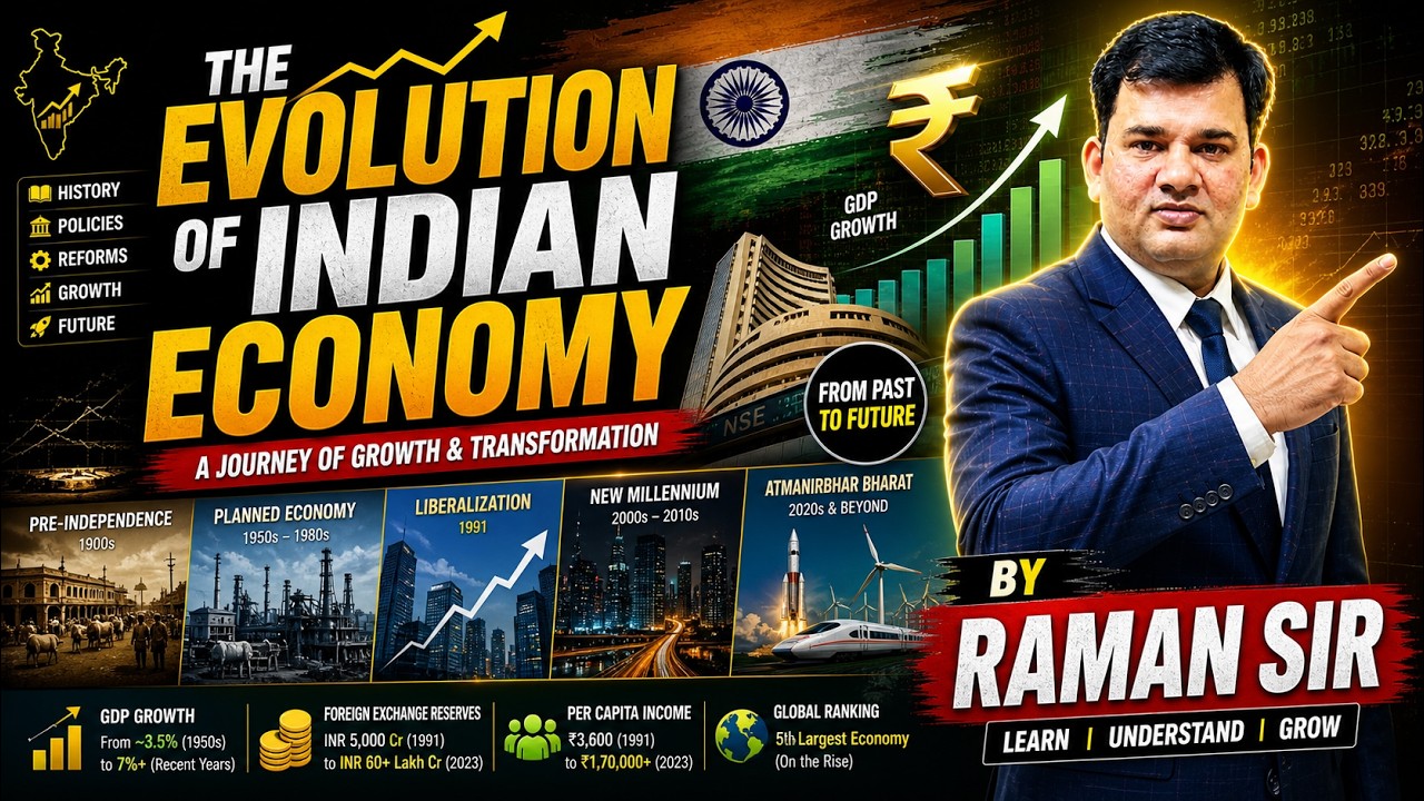 Evolution of Indian Economy | Lecture 3 | Indian Economy | Basic ...