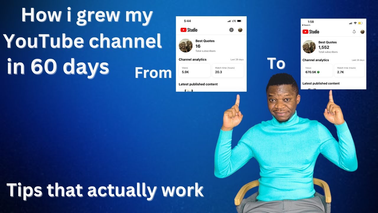 How I grew my YouTube channel to 1500 subscribers in 60 days. - YouTube
