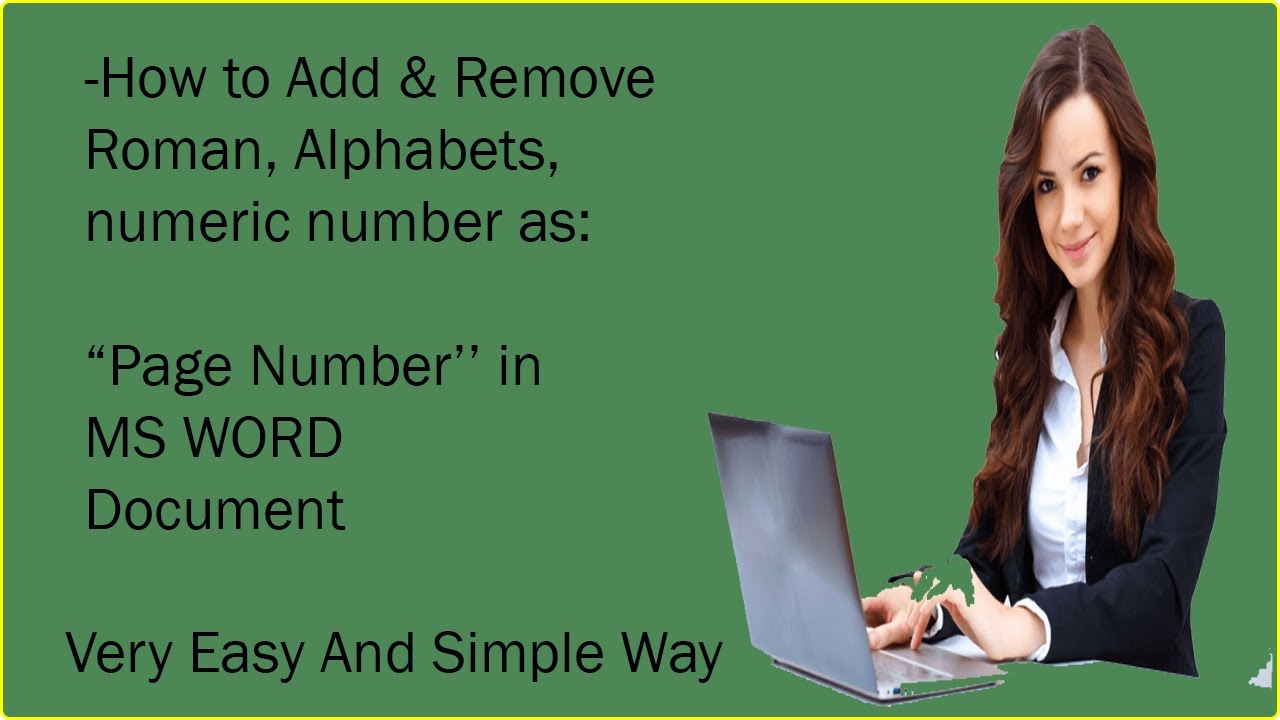 How To Add Roman Alphabet And Numeric As Page Number In MS Word YouTube How To Add Roman Alphabet And Numeric As Page Number In MS Word YouTube