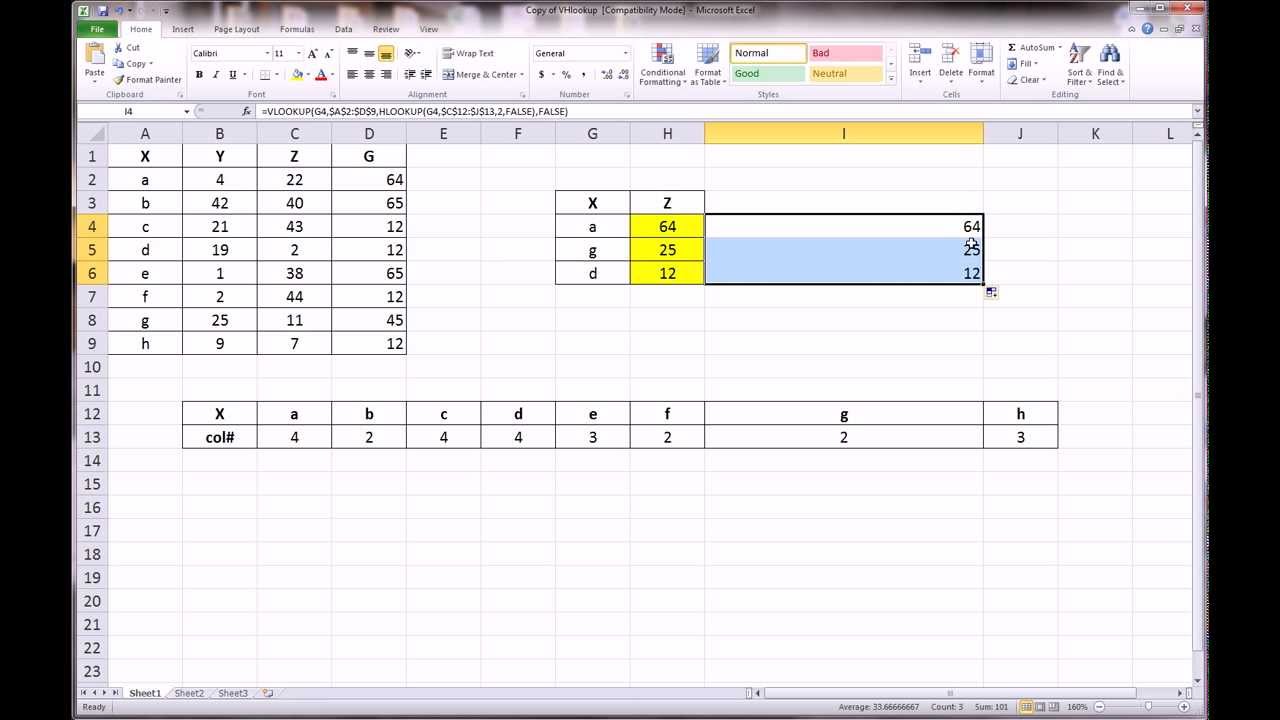 Excel Vlookup Nested Hlookup YouTube Excel Vlookup Nested Hlookup YouTube