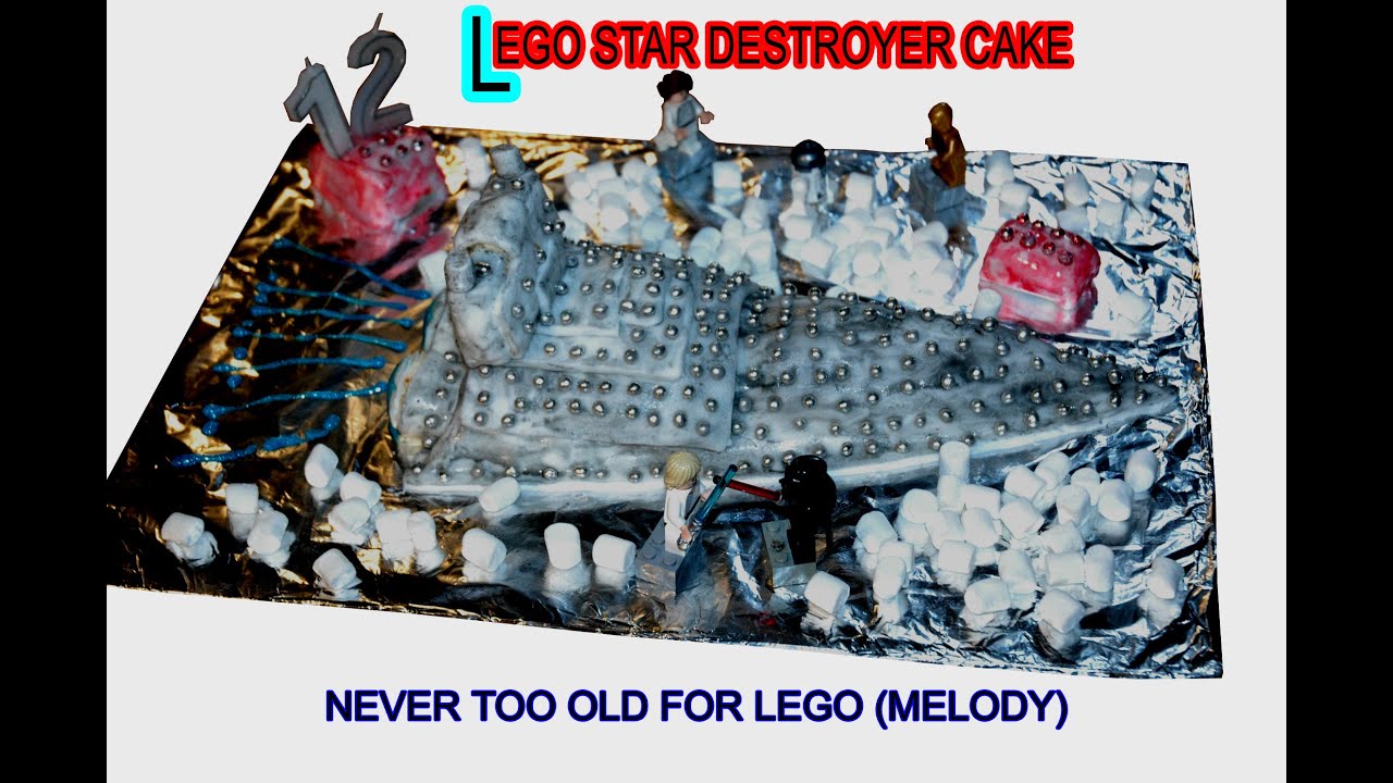 MAKE LEGO STAR DESTROYER CAKE STAR WARS - YouTube