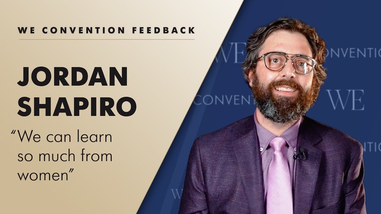 Jordan Shapiro | Feedback on WE Convention - YouTube