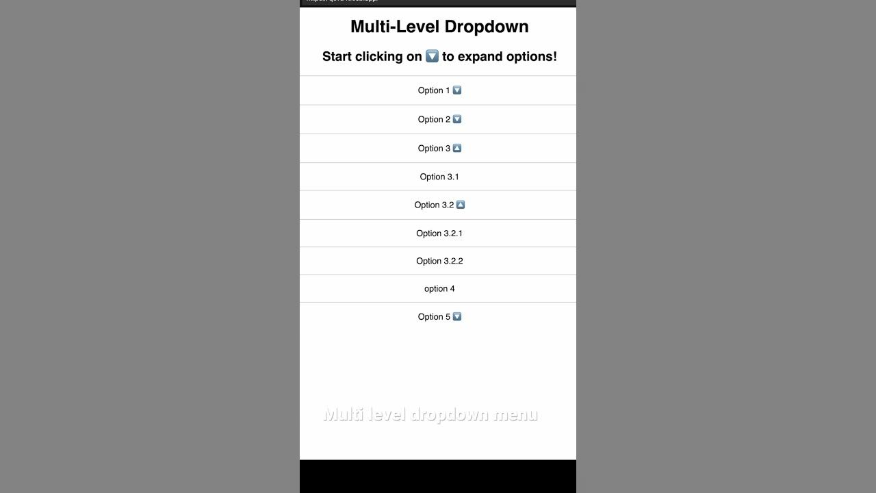 Multi Level Dropdown In Reactjs React Javascript Multi Multilevel Reactjs Nodejs Youtube