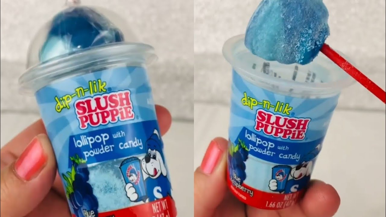 Unboxing Slush Puppie Lollipop With Powder Candy | Slush Puppie ...