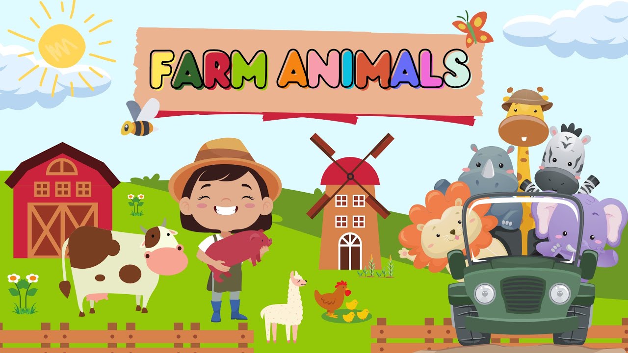 Animal Names for Kids | Animals Sounds & Names | Educational Videos For ...