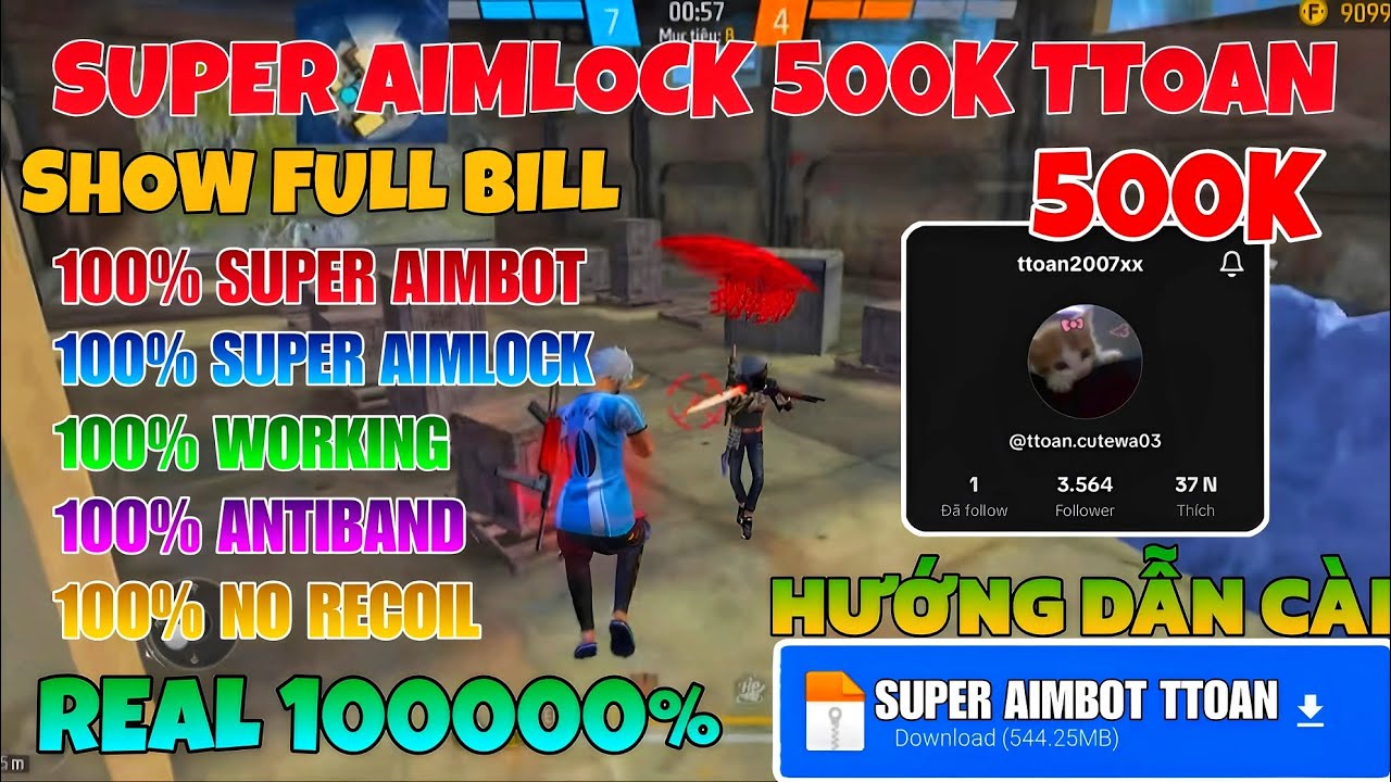 AIMLOCK FF OB46, SHARE SIÊU AIMLOCK TTOAN, AIMBOT, FULL ĐỎ, ĐẠN THẲNG ...