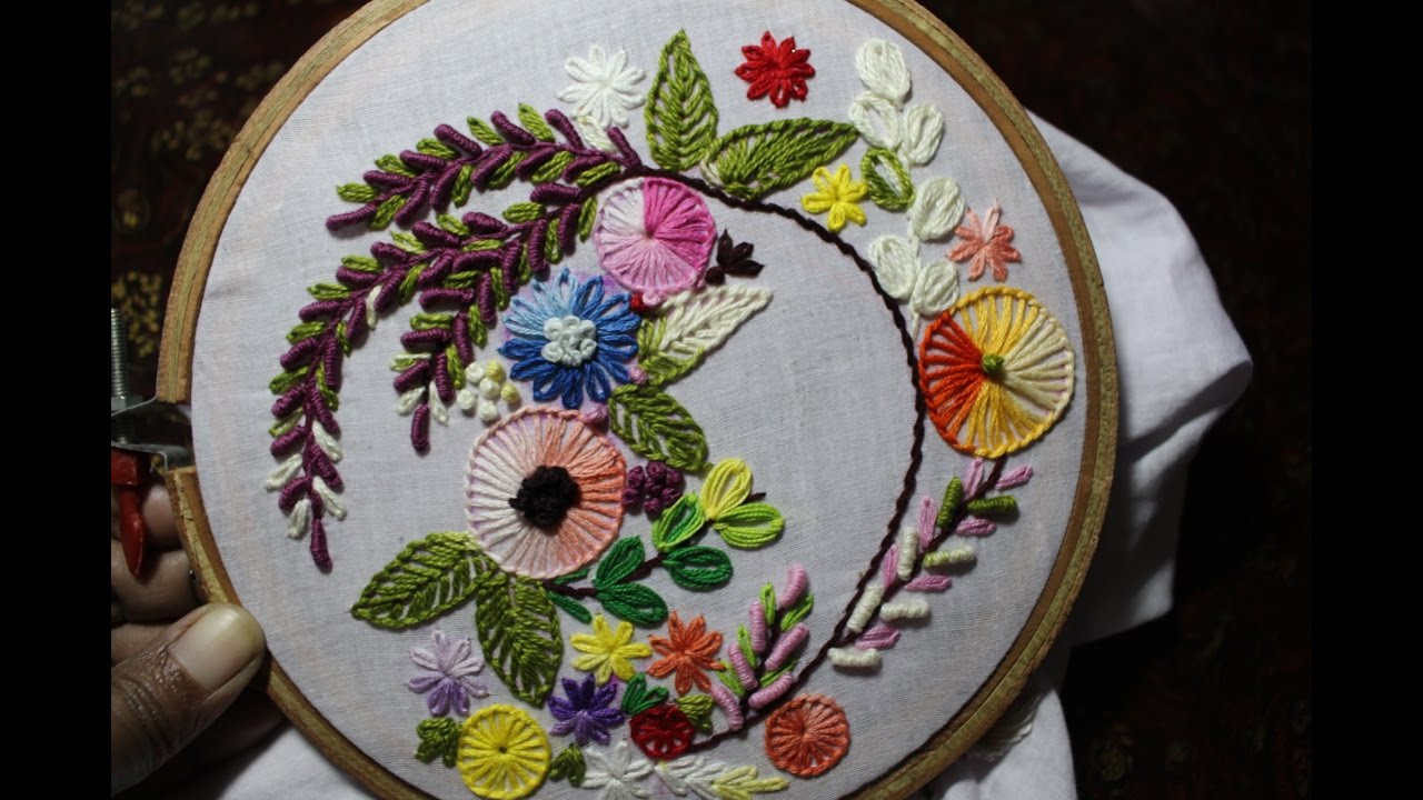 Hand Embroidery Designs | Hand embroidery stitches tutorial | Stitch ...