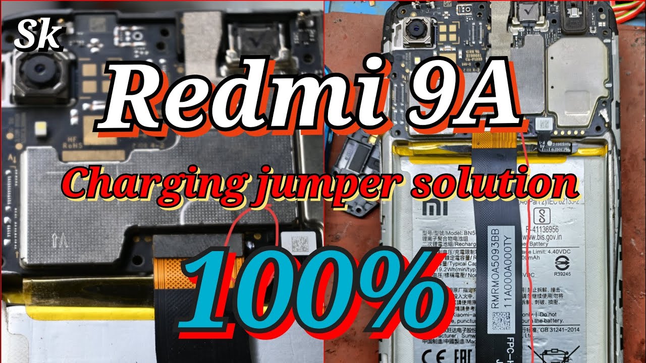 Sk / Redmi 9a Charging Jumper Solution // 100% ok vairal video Mobile ...