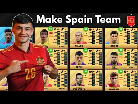 DLS 23 | Build Spain Team in Dream League Soccer 2023 - YouTube