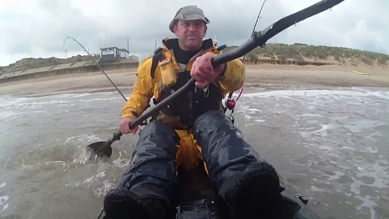 Kayak Fishing. Trolling lures For Bass at Sea Palling - YouTube