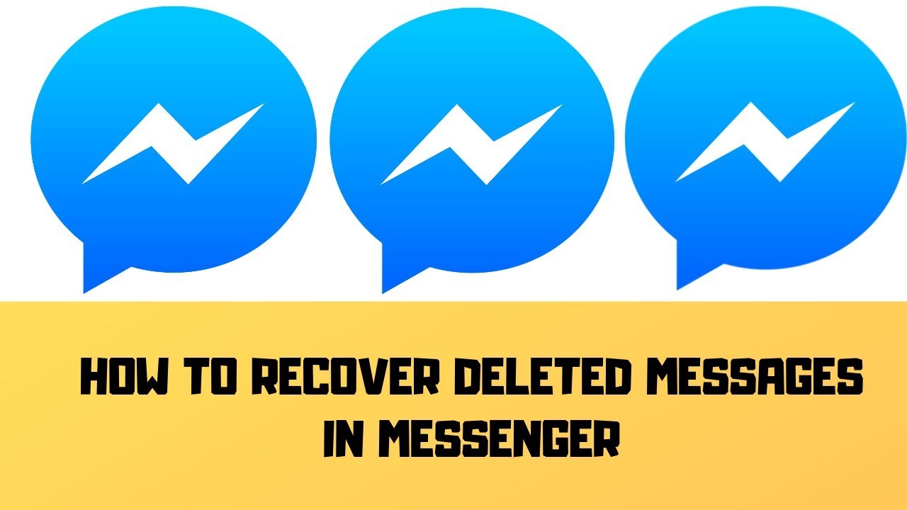 How To Recover Deleted Messages on Messenger || Restore Deleted ...