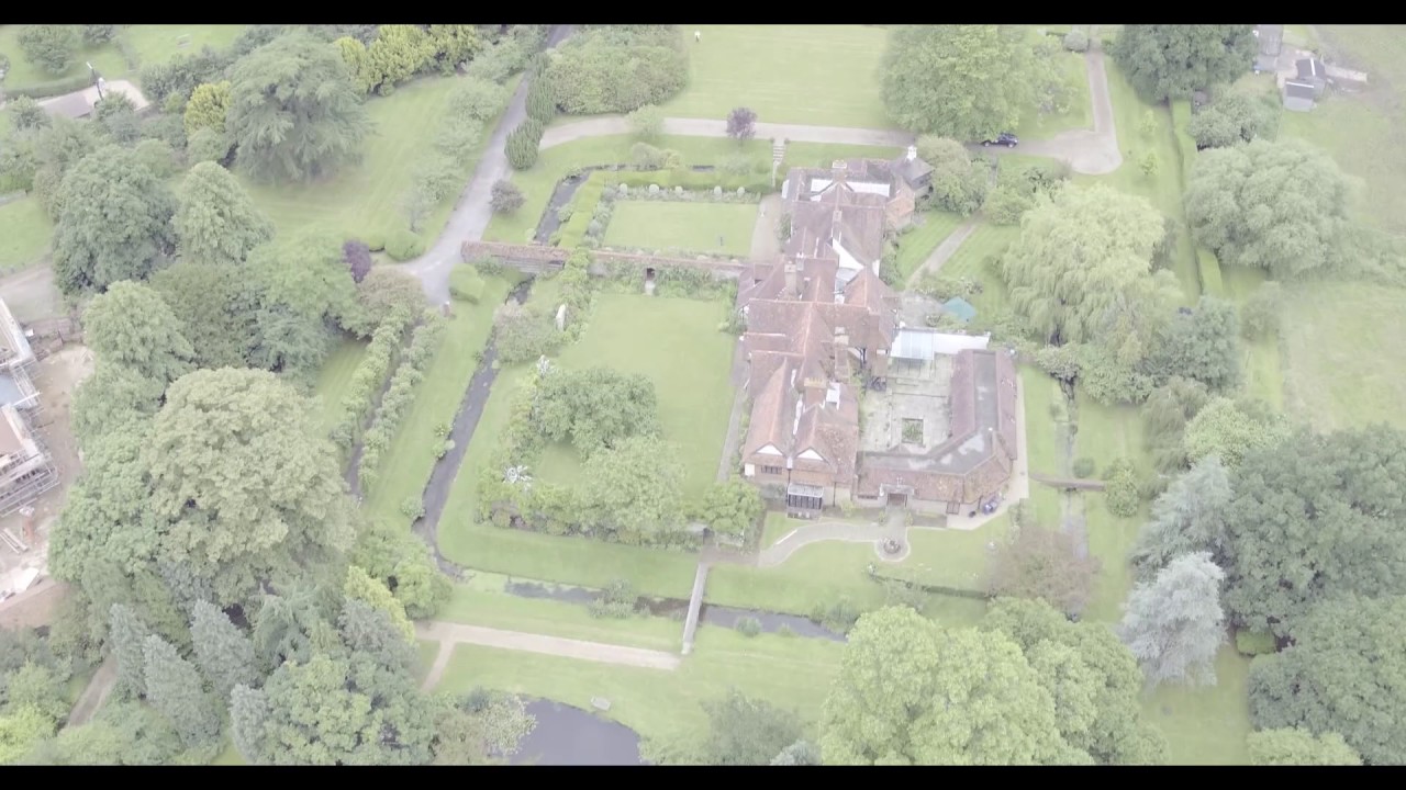 Great Tangley Manor drone view - YouTube