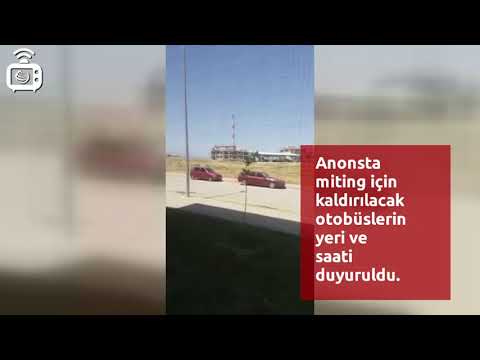 Recep Tayyip Erdoğan'ın Denizli mitingi için camilerden anons yapıldı