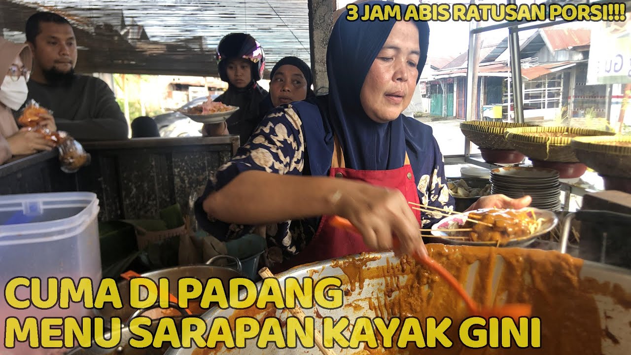 SARAPAN UNIK DI KOTA PADANG, LONTONG PICAL DAN SATE JADI SATU ENAK ...