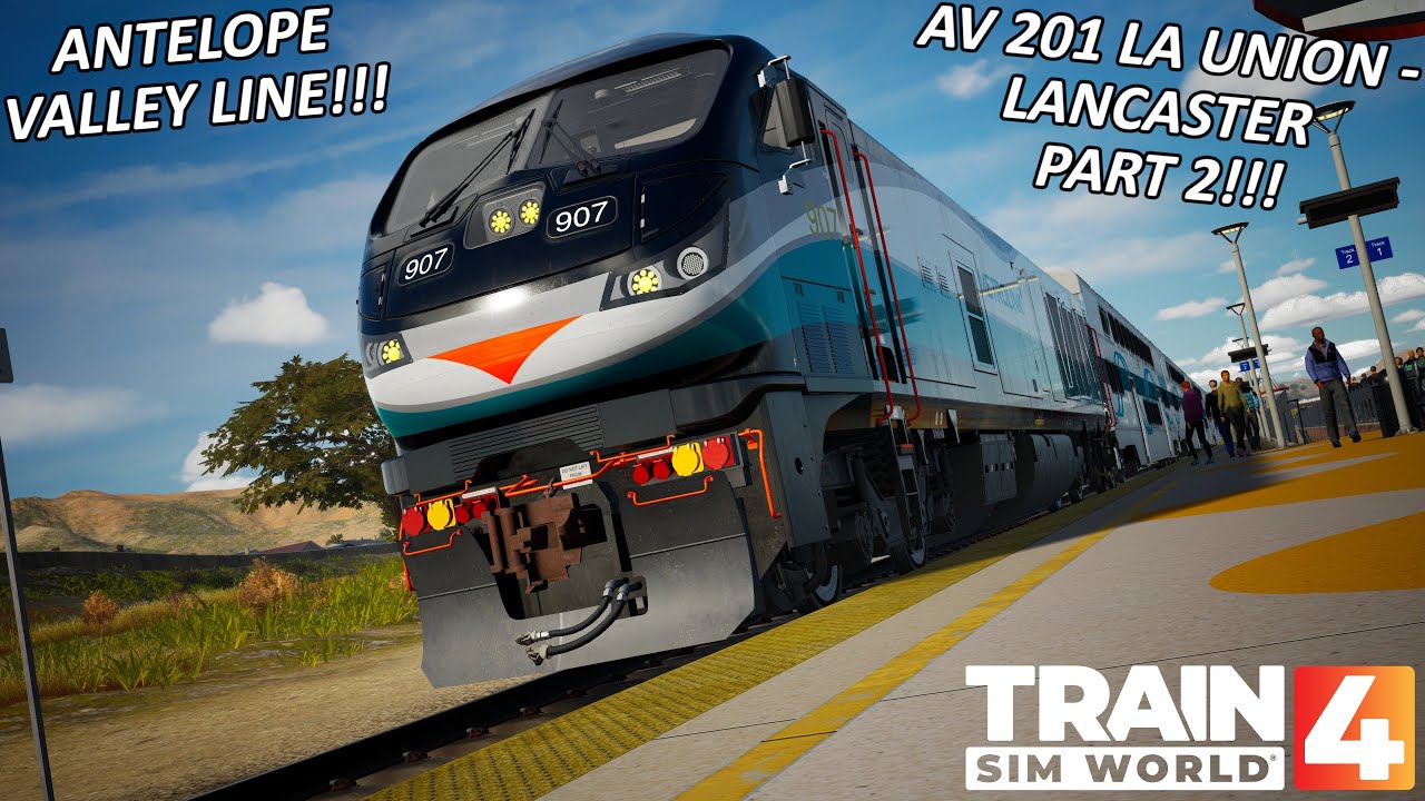 NEW TSW4!!!: NEW Metrolink F125!!! | Antelope Valley Line!! | AV 201 LA ...