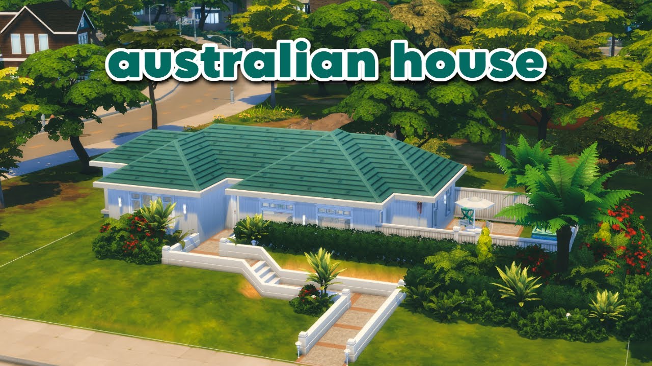 Australian House | The Sims 4 Speed Build - YouTube