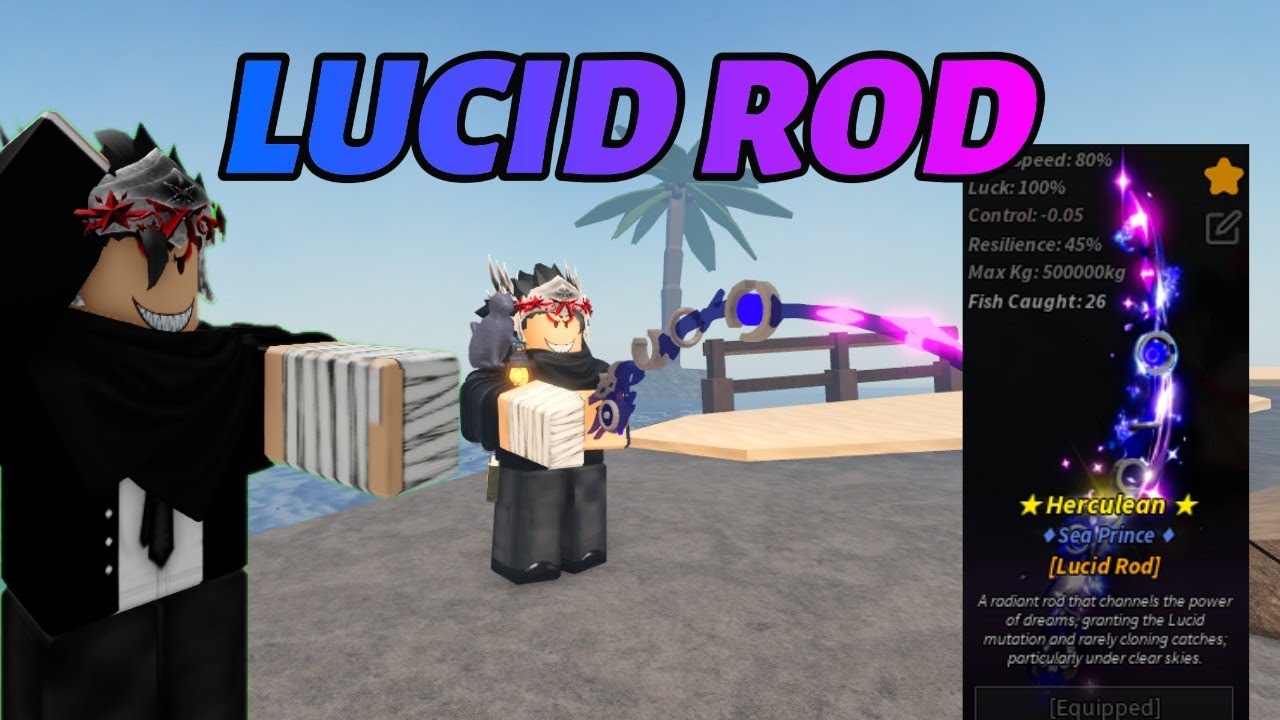 COMO PEGAR A LUCID ROD NO FISCH!! - YouTube