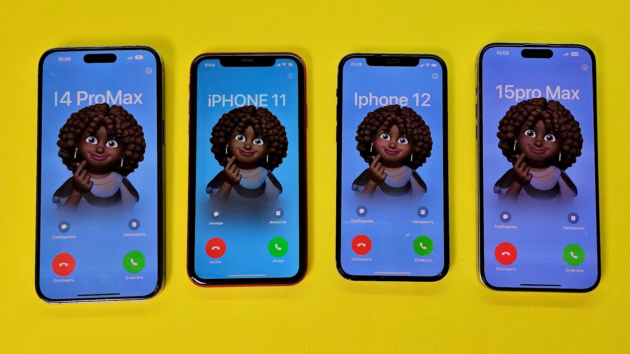Incoming Calls FaceTime IPhone 11,IPhone 12 vs IPhone 14 Pro Max ...