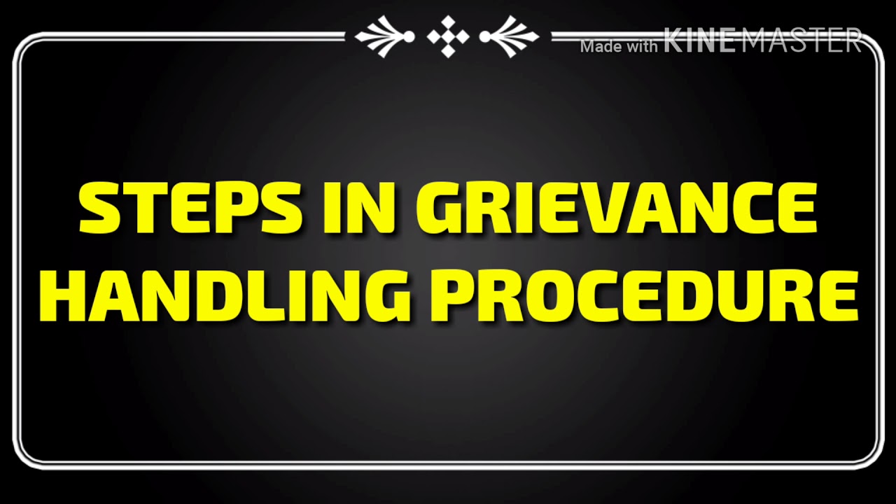 Steps In Grievance Handling Procedure YouTube steps-in-grievance-handling-procedure-youtube