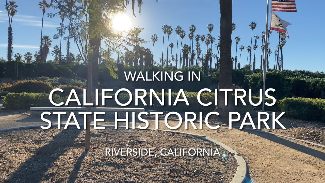 [4K/60] Walking in California Citrus State Historic Park in Riverside ...