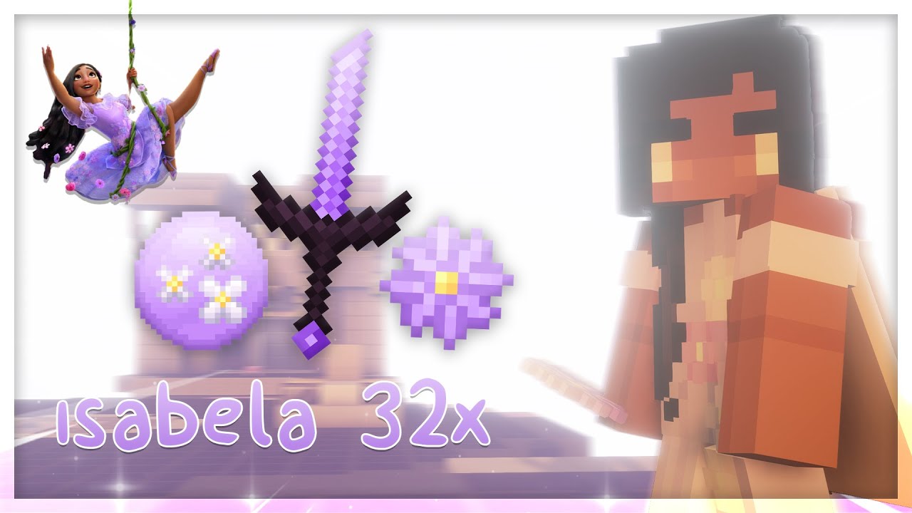 isabela 32x pack showcase (encanto) | solo bedwars commentary - YouTube