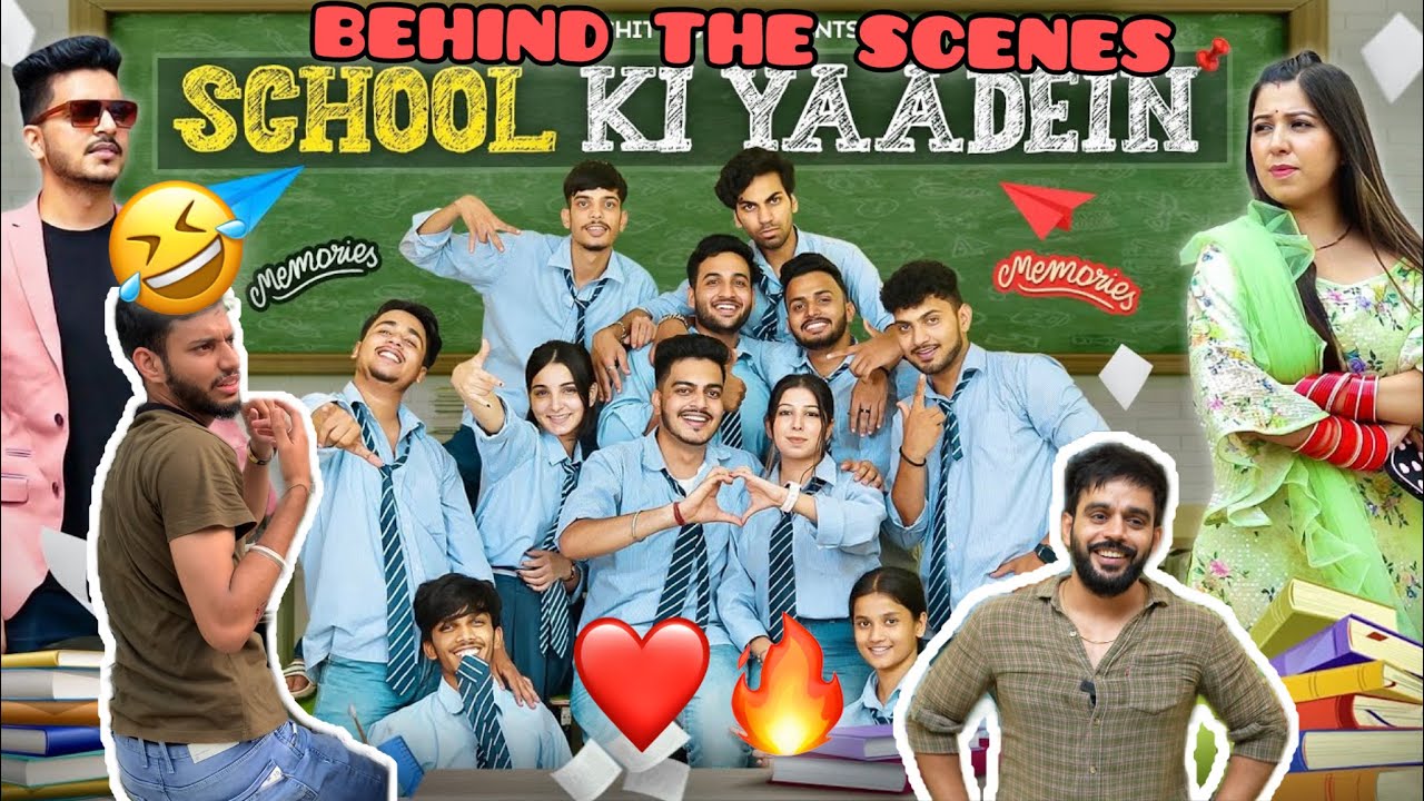 Behind The Scenes - SCHOOL KI YAADEIN || Rachit Rojha || Aman Rana ...