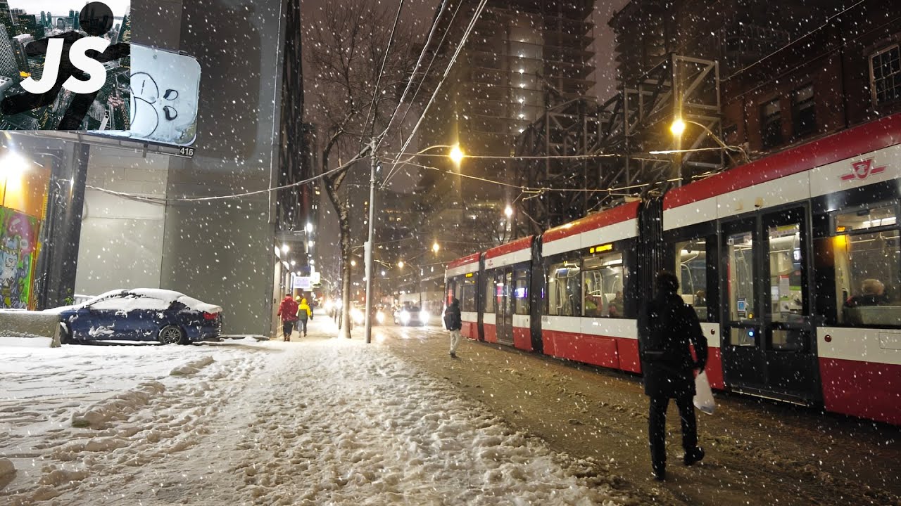 Snowy East Side in Downtown Toronto | Evening Walk (Jan 2023) - YouTube