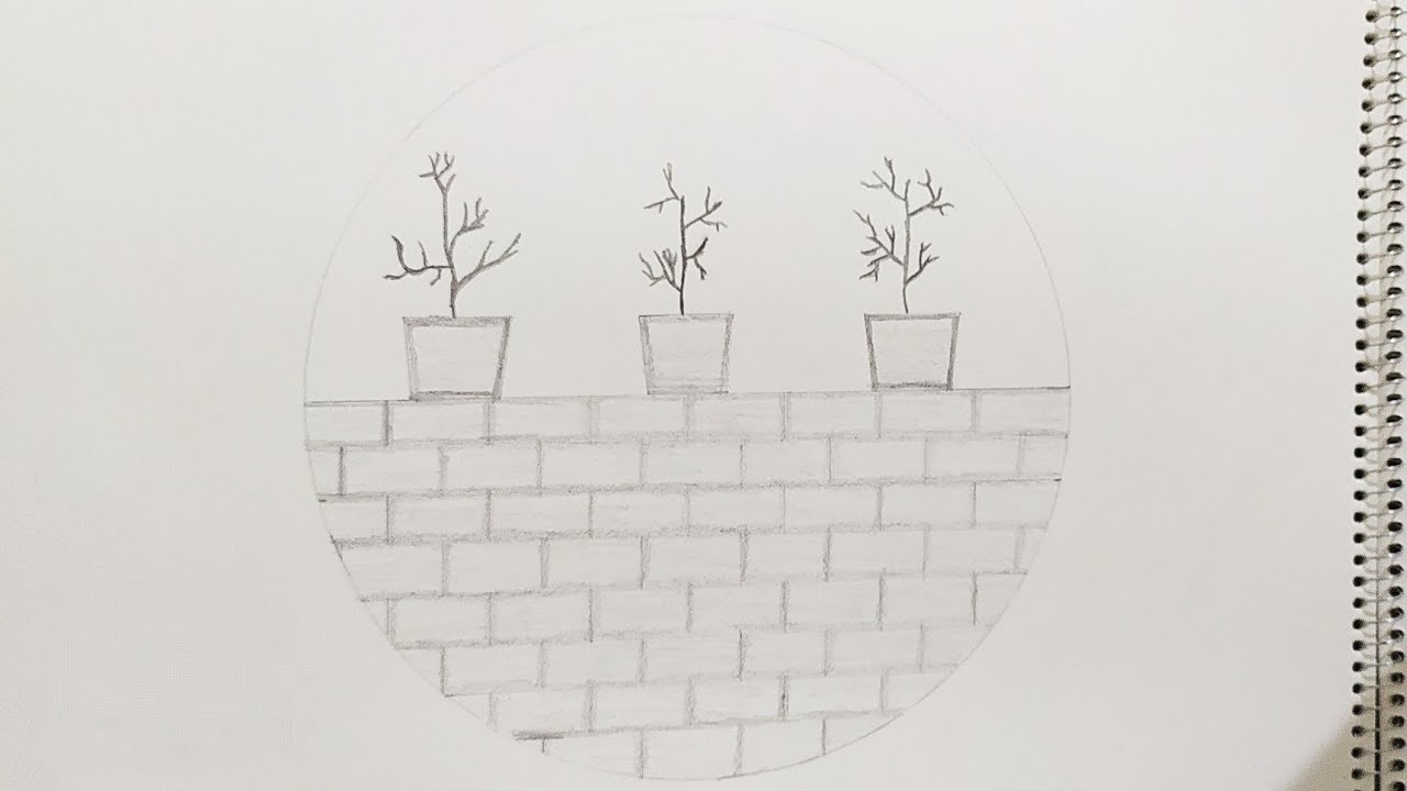 Pencil Drawing in a Circle | Drawing Tutorial For Begginers | Krishna ...