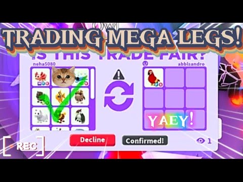 TRADING MEGA LEGS!! 🌈 ️ || ADOPT ME || ROBLOX || in less than 2 minutes ...