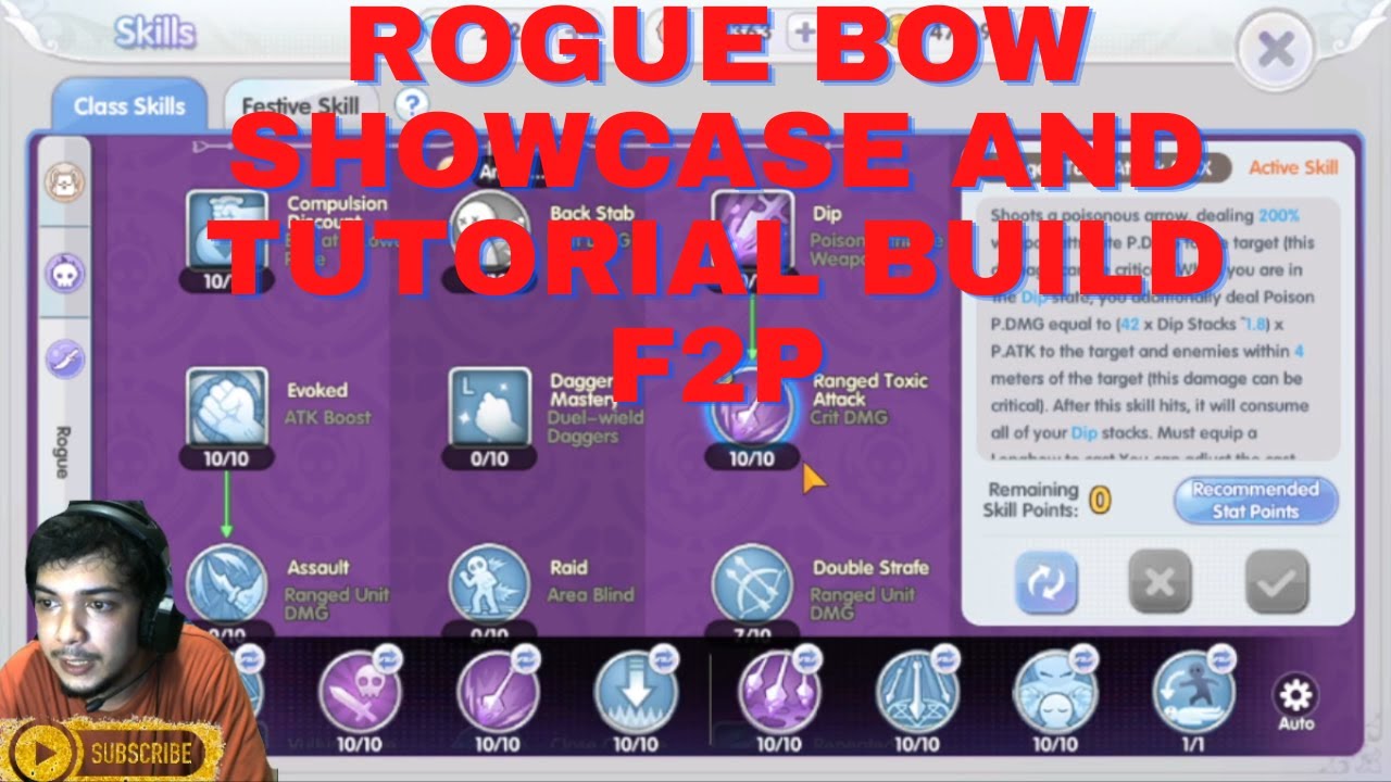 ROGUE BOW F2P SHOWCASE AND TUTORIAL BULD REVIEW ! - YouTube